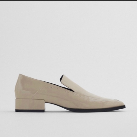 Zara | Shoes | Zara Square Toe Patent Loafers | Poshmark